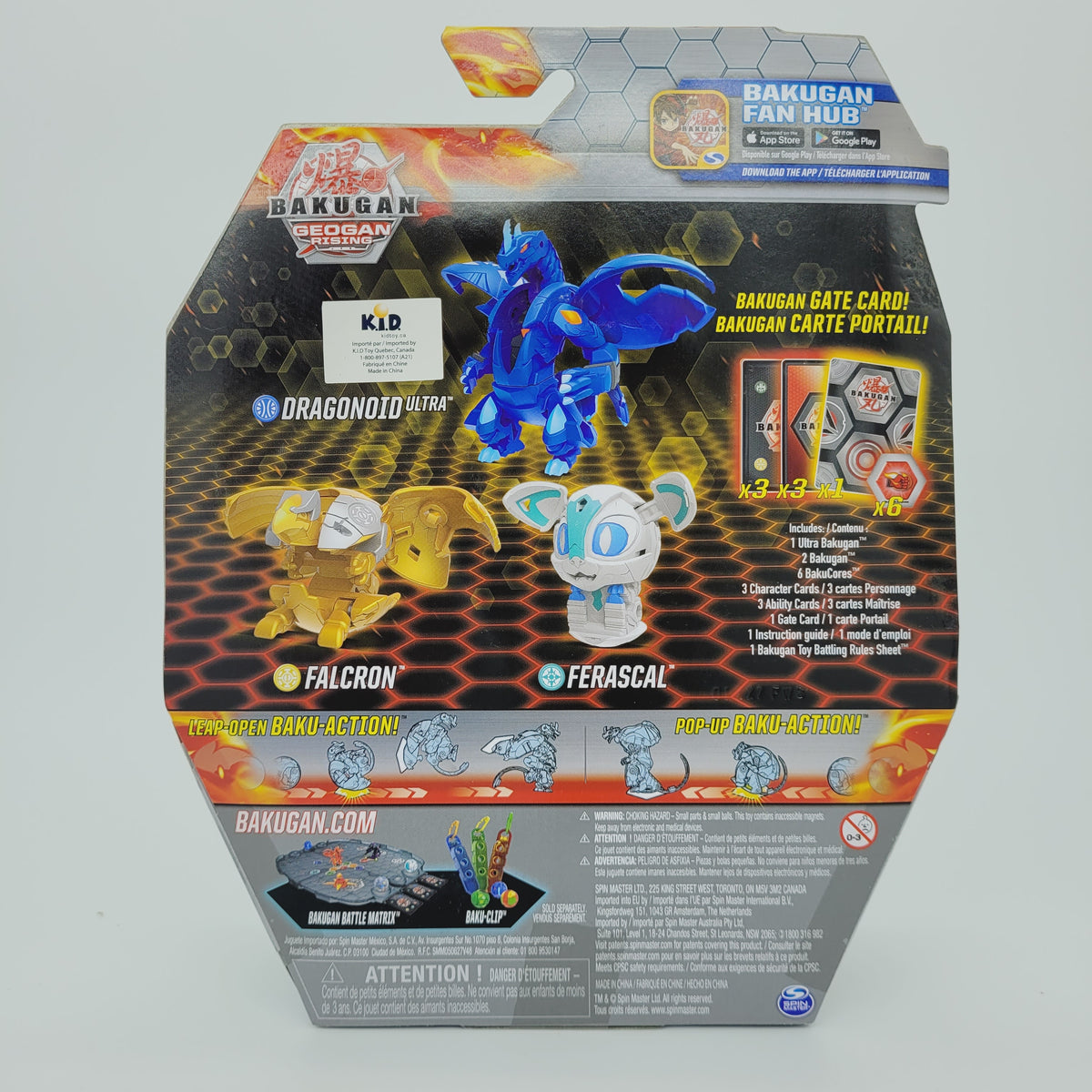 3 Pack Dragonoid Falcron Ferascal Bakugan – Goodfind Toys