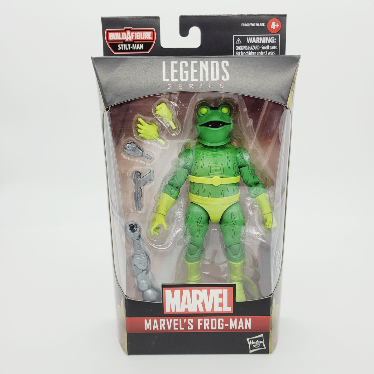 Marvel Legends MARVELS FROG-MAN 6 inch Action Figure with Stilt-Man BA ...
