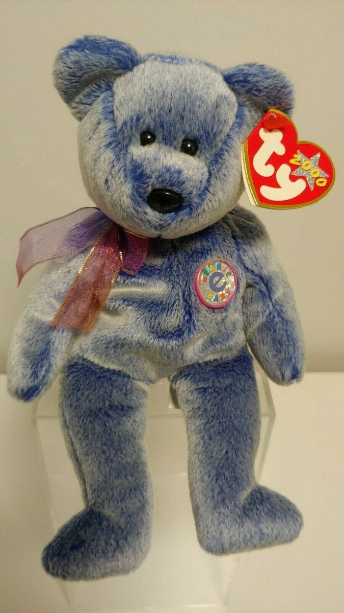 Ty Beanie Babies - PERIWINKLE the E-Bear Online Exclusive Beanie Baby ...